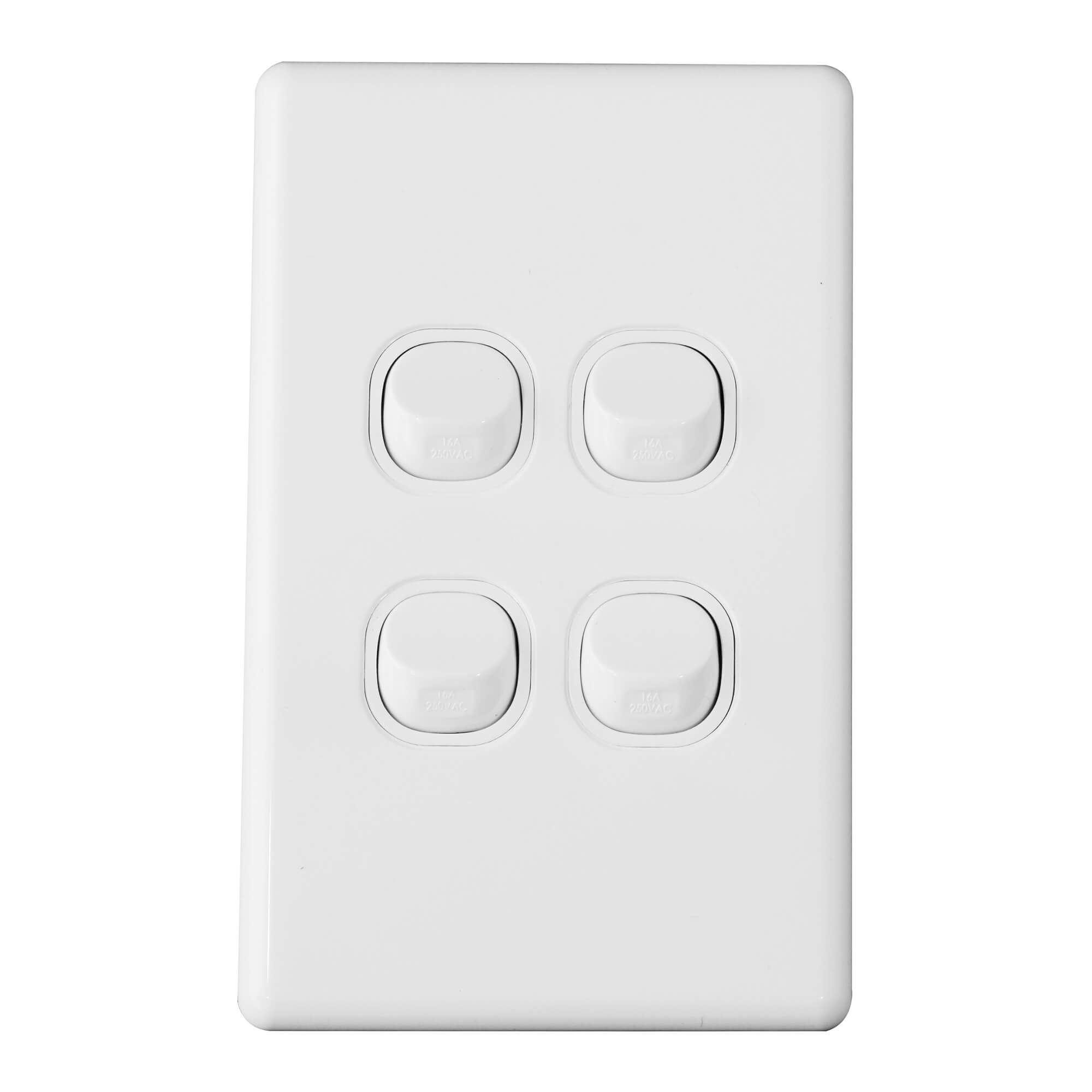 Tesla 4 Gang Switch Vertical | TESSW4V